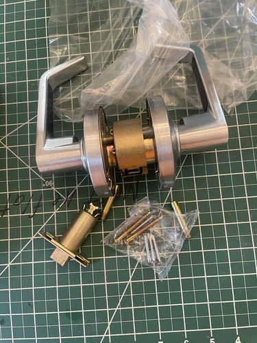 Arrow 26d Nickel Finish UL Fire Rated Latch Used Lever Lock Passage | eBay