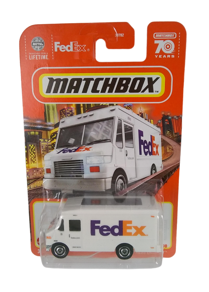 FedEx Express Delivery Matchbox Die Cast Parcel Mail Truck Van 1:64 ...
