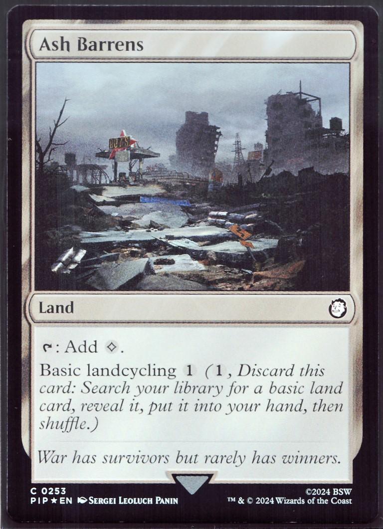 Ash Barrens - 253 Foil MTG Fallout | eBay