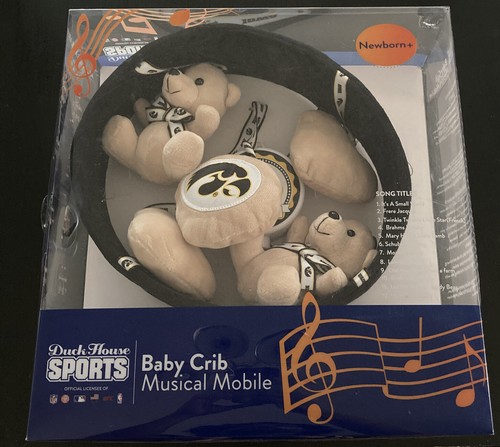 Iowa Hawkeyes Baby Crib Duck House Sports Electronic Musical Mobile ...