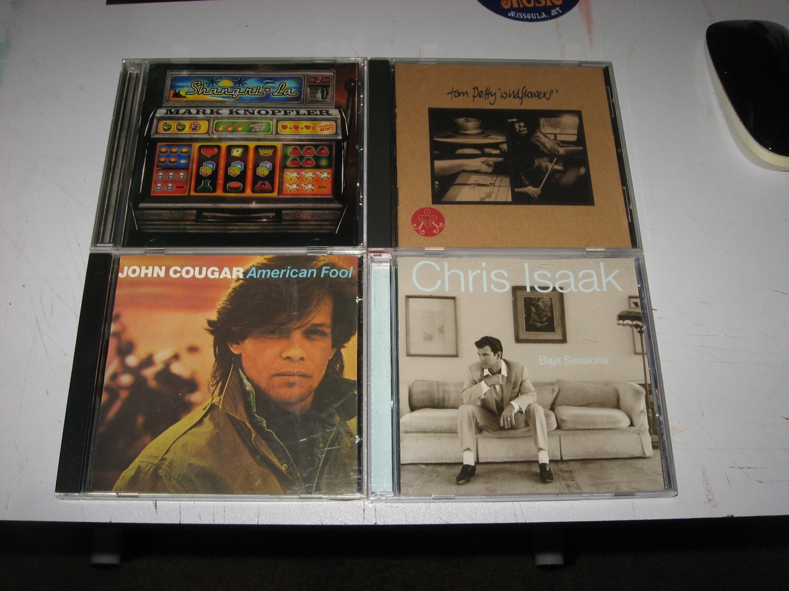 LOT of 4 CD SINGER-SONGWRITERS Tom Petty,John Cougar, Chris Isaak, Mark ...