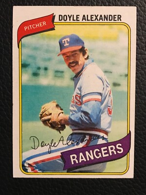 1980 Topps Doyle Alexander Rangers #67 | eBay
