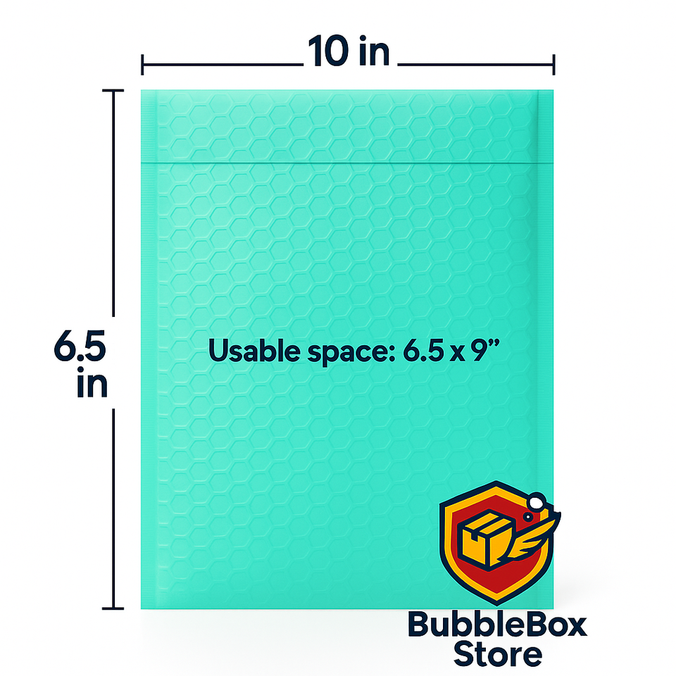 Small Poly Bubble Mailers 6.5x10 Teal Padded Shipping Bags 25 50 100 250 | eBay