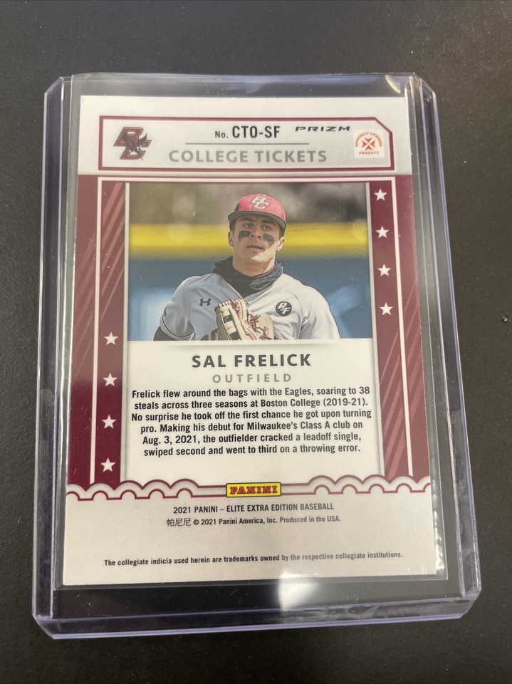 2021 PANINI ELITE EXTRA EDITION SAL FRELICK COLLEGE TICKETS # CTO-SF | eBay