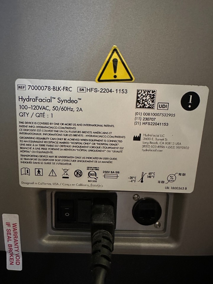 HydraFacial MD Syndeo Machine Black, Gently Used | eBay