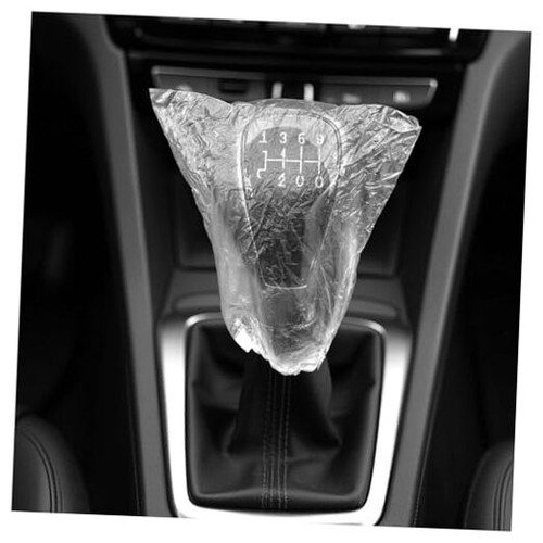 100PCS Disposable Car Gear Shift Cover,Dustproof Plastic Shifter Cover ...