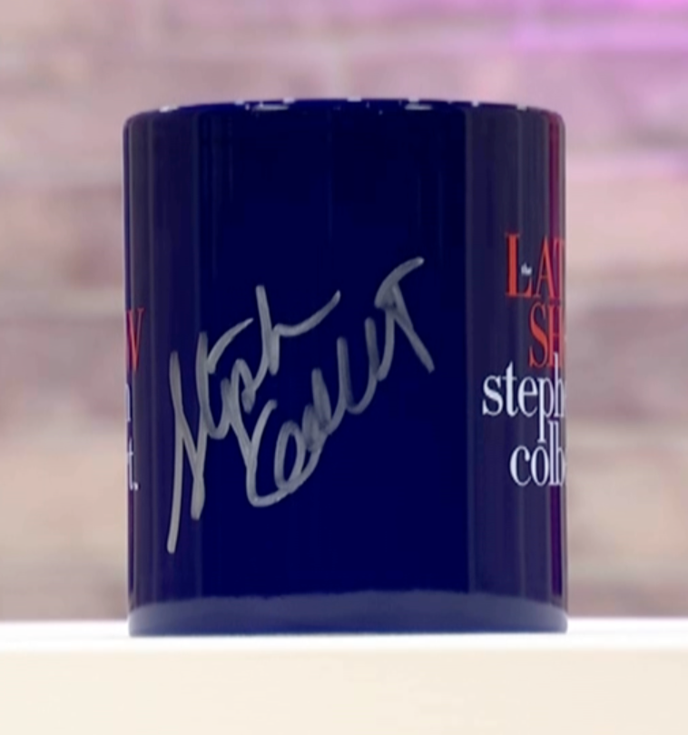 PRE-SALE: "THE LATE SHOW" SIGN + AUTOGRAPHED MUGS from JON STEWART ...