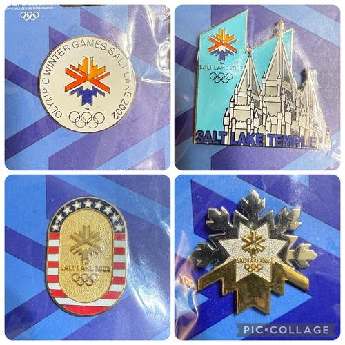 Salt Lake 2002 Olympic Pins Lot of 4 Official Licensed NEW Sealed Set ...