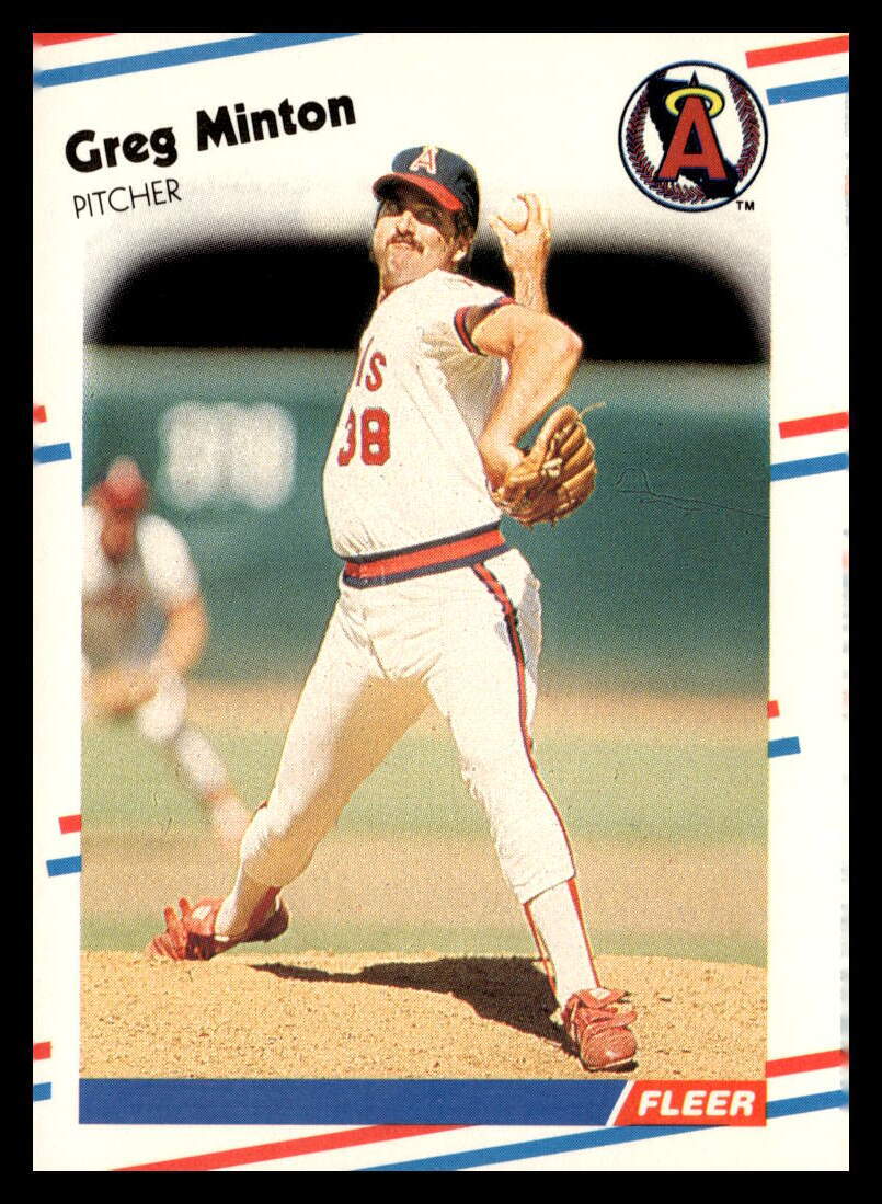 1988 Fleer #499 Greg Minton California Angels Baseball Card | eBay
