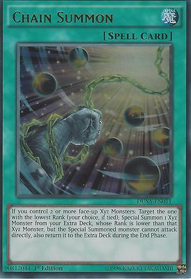 YU-GI-OH CARD: CHAIN SUMMON - ULTRA RARE - DUSA-EN011 - 1ST EDITION ...