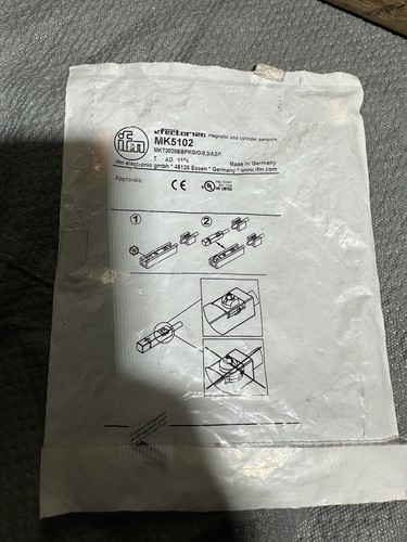 IFM EFECTOR120 MK5102 MKT3028BBPKG/G/0,3/ASR MAGNETIC & CYLINDER SENSOR ...