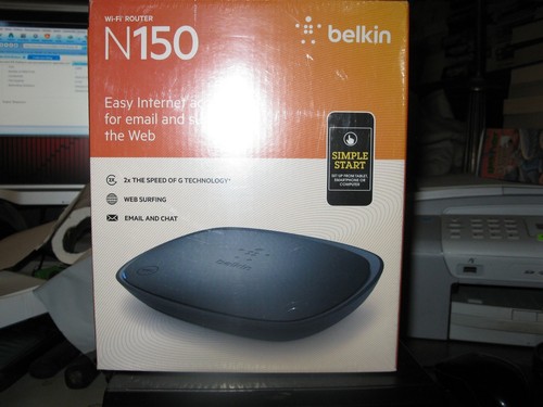 Belkin N150 Wireless/Wi-Fi Router F9K1001 Ver 5010 NEW SEALED PACKAGE ...