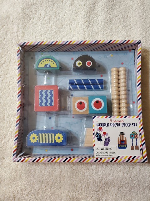 Ankyo Development Ltd. 14 Count Wooden Robot Block Set Ages 4 for sale ...