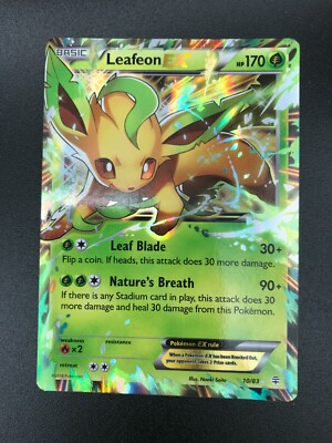 Leafeon EX ULTRA RARE 10/83 Pokemon XY Generations TCG Holo 2016 | eBay