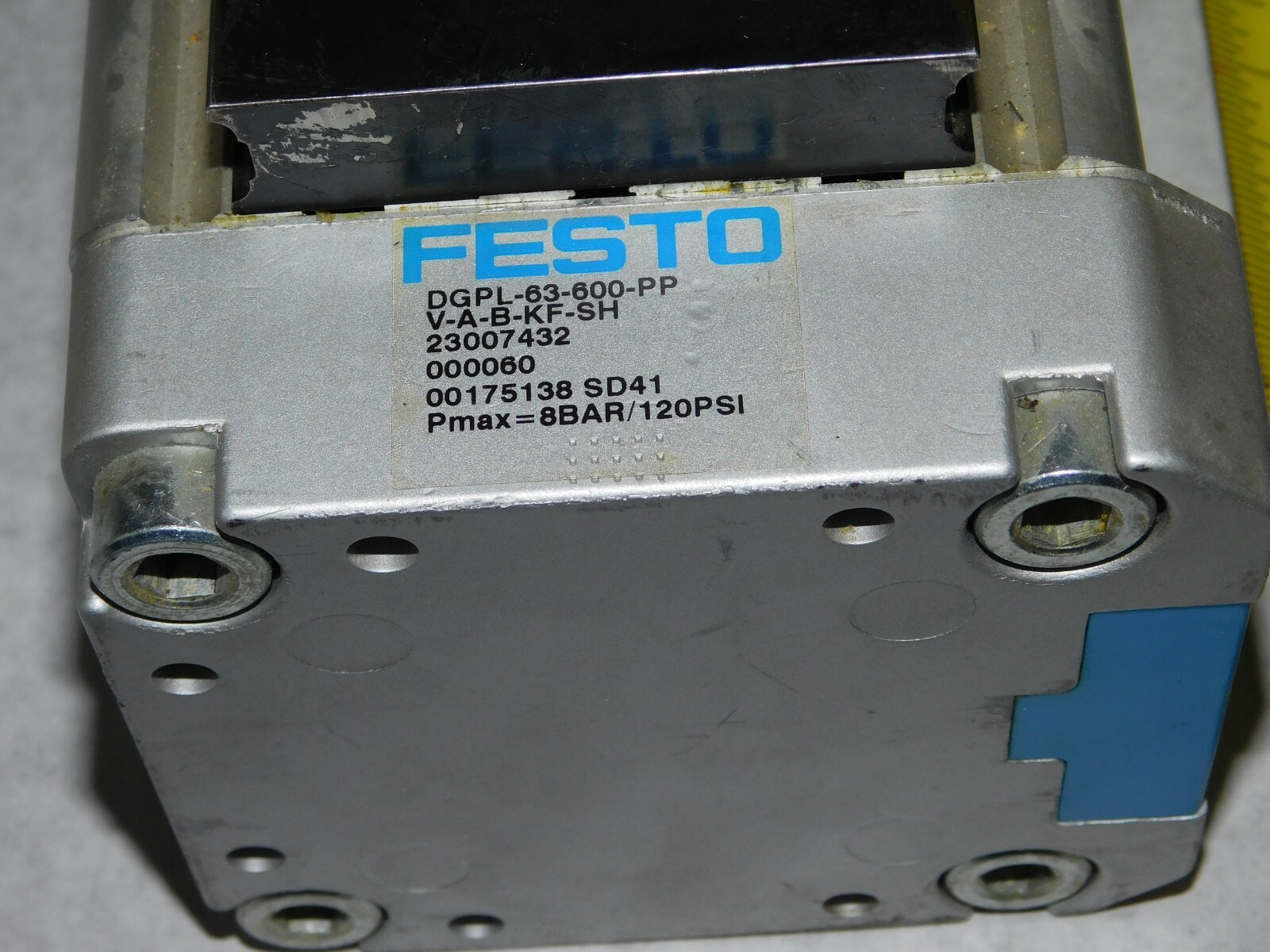 Festo DGPL-63-600-PPV-A-B-KF-SH 23007432 Rodless Linear Drive Unit LV ...
