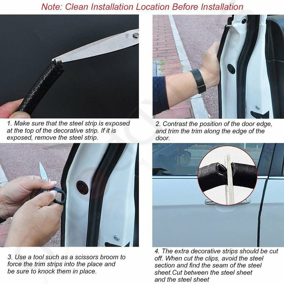 Rubber Seal Edge Strip Trim Car Door Lok Window Protector U Channel ...