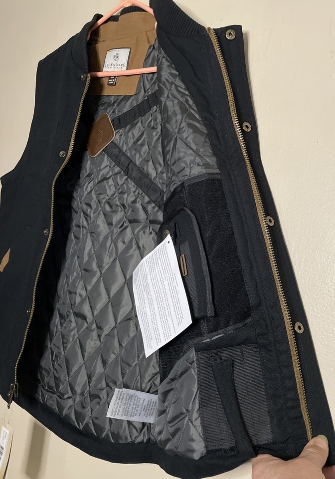 NWT Legendary Whitetails Concealed Carry Canvas CrossTrail Vest Mens SM ...