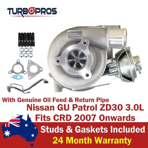 Upgrade Billet Turbo With Oil Feed Pipe For Nissan Patrol GU ZD30 3.0L ...