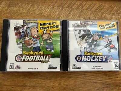 Backyard Football (2002) & Backyard Hockey PC games | eBay