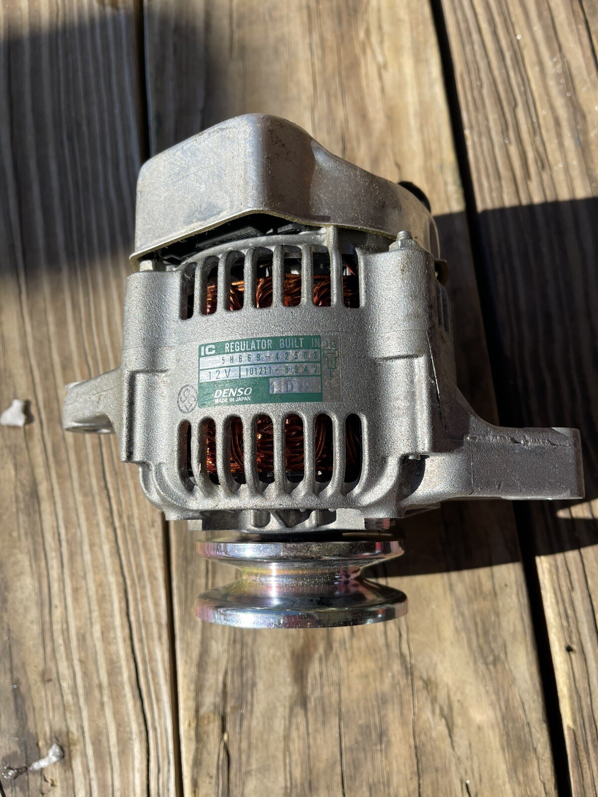 Kubota alternator Denso 5h669-42503 Light weight internal regulator 60 ...