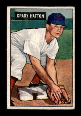 1951 Bowman Baseball #47 Grady Hatton CREASED Cincinnati Reds | eBay