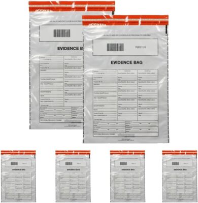 Official Police Evidence Forensic Bags CSI Crime Scene | Novelty ...