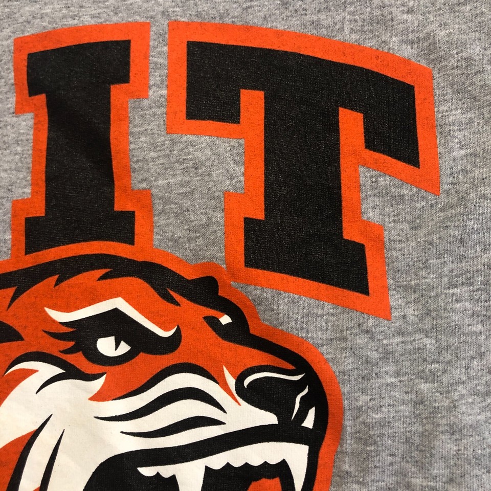 GILDAN Rochester NY RIT Tigers T-Shirt mens Sz S Heather Gray Graphic ...