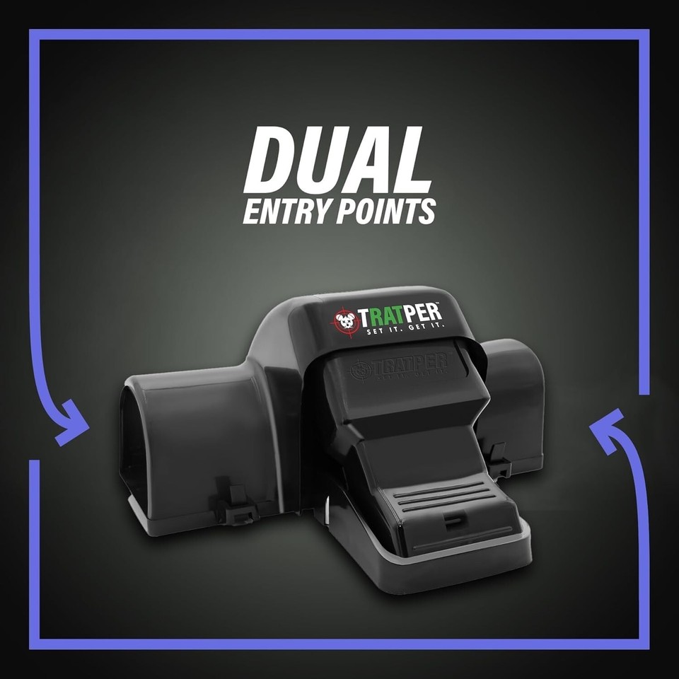 2 Pk Covered Rat & Chipmunk Traps, Humane Snap Trap, Safe, Reusable ...