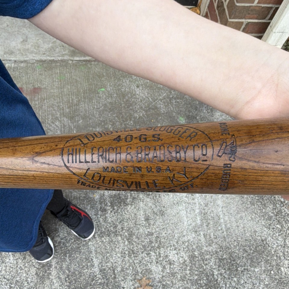 Vtg Louisville Slugger George Sisler Original Wooden Baseball Bat ...