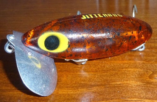 Vintage Fred Arbogast Jitterbug, Model# 650, 3", 5/8 Oz., #1 Hooks ...