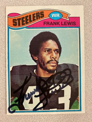 Frank Lewis signed PITTSBURGH STEELERS card 1977 Topps | eBay