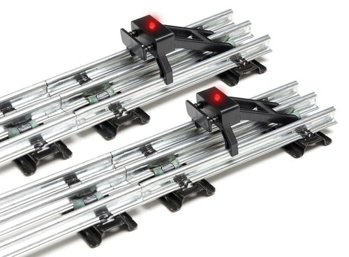 O Gauge 5" Straight Tubular Track with Lighted Bumper - 2 PACK | eBay