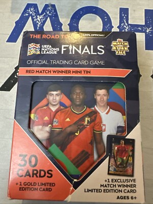 Topps Match Attax 101 Road To UEFA Nations Finals Red Match Winner Mini ...