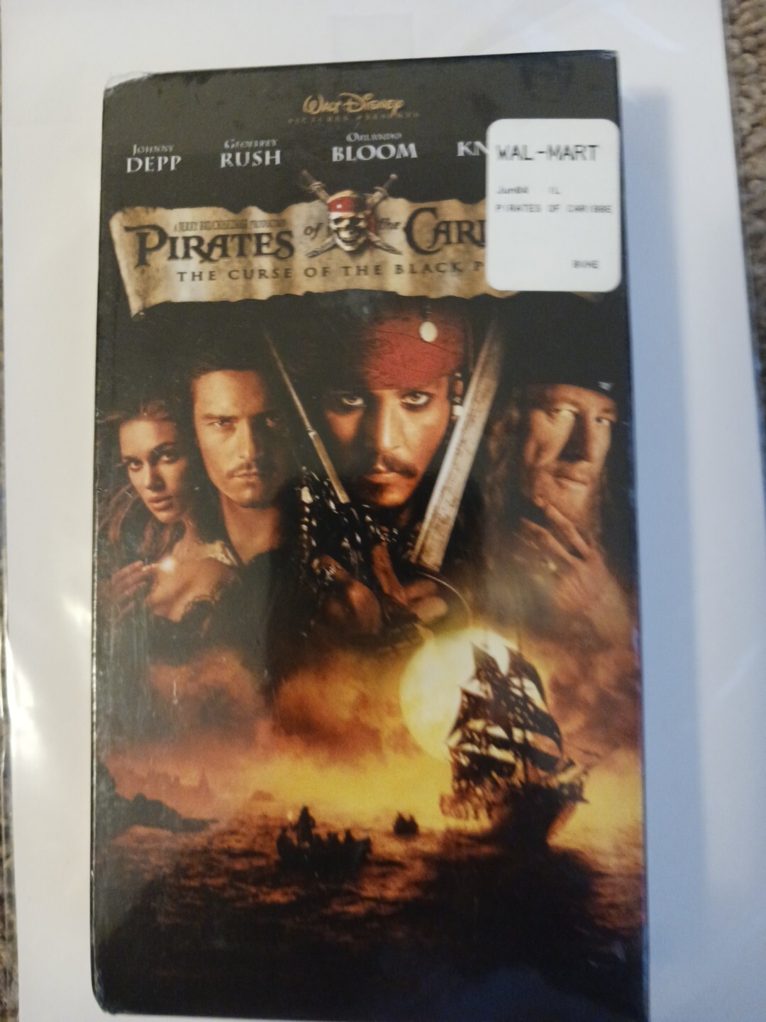 Pirates of the Caribbean: The Curse of the Black Pearl VHS 2003 - NEW ...