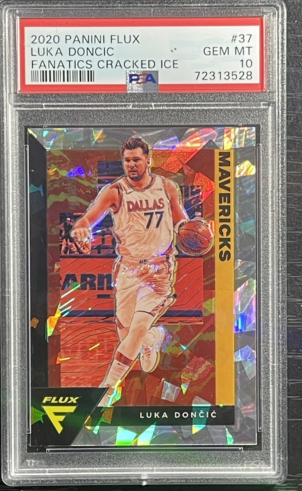 2020 Flux #37 Luka Doncic Fanatics Cracked Ice - PSA 10 Gem Mint | eBay