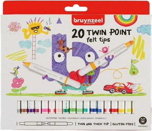Bruynzeel Double Point Feutres - Board / Fin Neuf - Couleurs Assorties ...