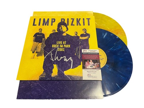 FRED DURST LIMP BIZKIT SIGNED AUTOGRAPH LIVE 2001 VINYL RECORD w/ PROOF ...