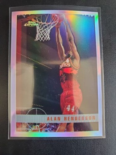 1997-98 Topps Chrome REFRACTOR Hawks Basketball Card #136 Alan ...