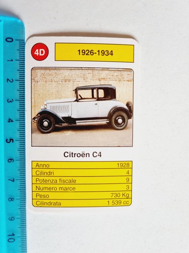 Citroen C4 Card Rare Playing Cards Vintage Car Original New | eBay UK
