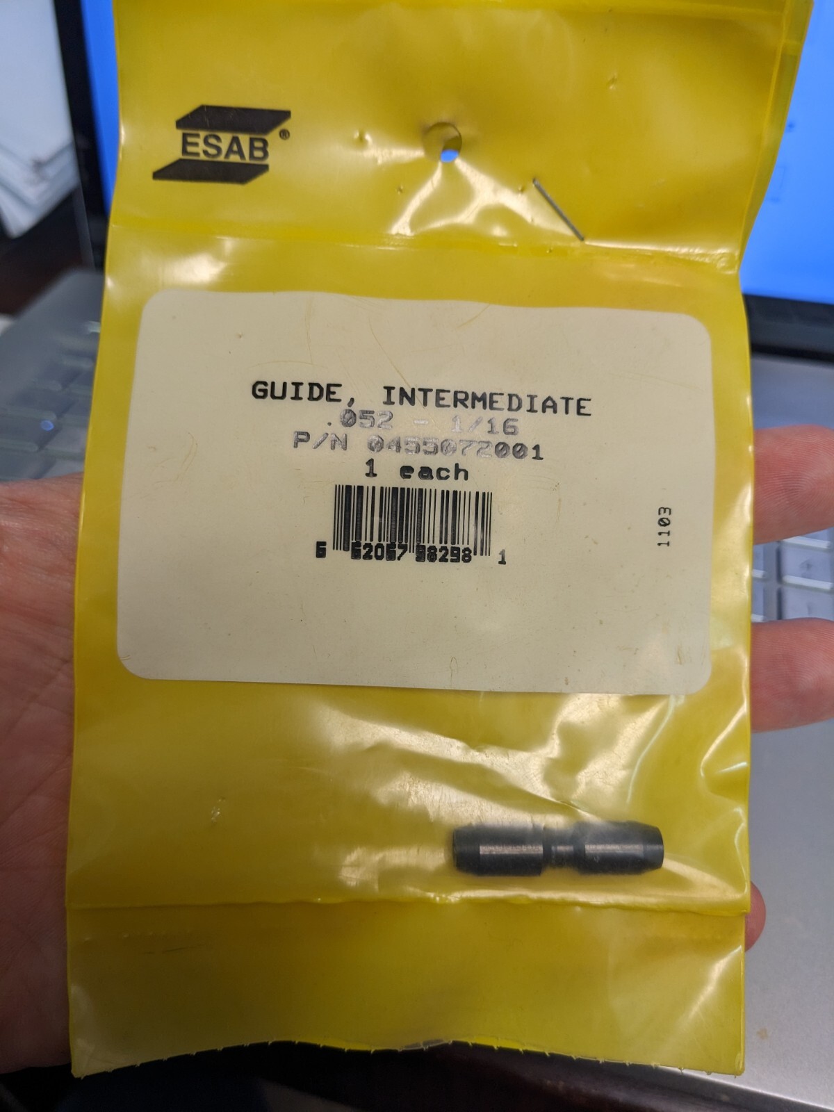 ESAB 0455072001 MIG WIRE INLET GUIDE INTERMEDIATE .052-1/16 | eBay