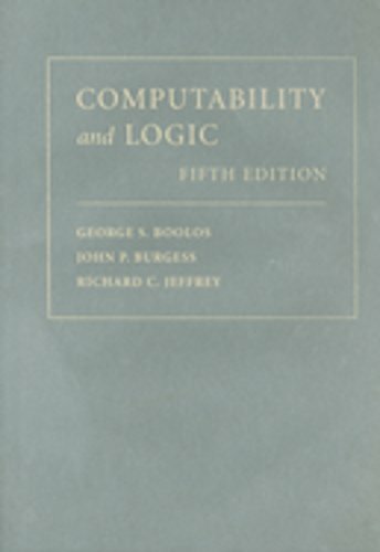 Computability and Logic by George S Boolos: New 9780521877527| eBay