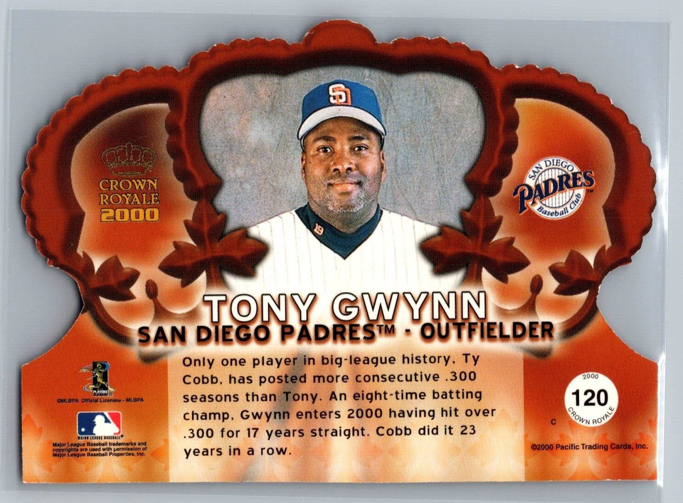 2000 Pacific Crown Royale Tony Gwynn Red #120 San Diego Padres Free ...