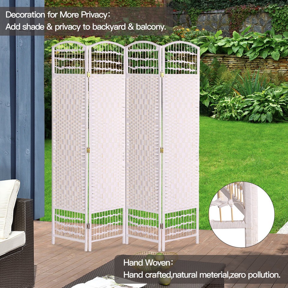 Modern Home Garden Privacy Screen Room Divider Folding Bedroom Decor 4/ ...