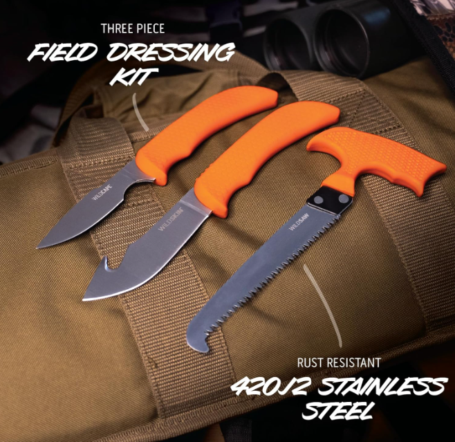 Outdoor Edge WildGuide 4-Piece Hunting Knife & Field Dressing Kit for ...