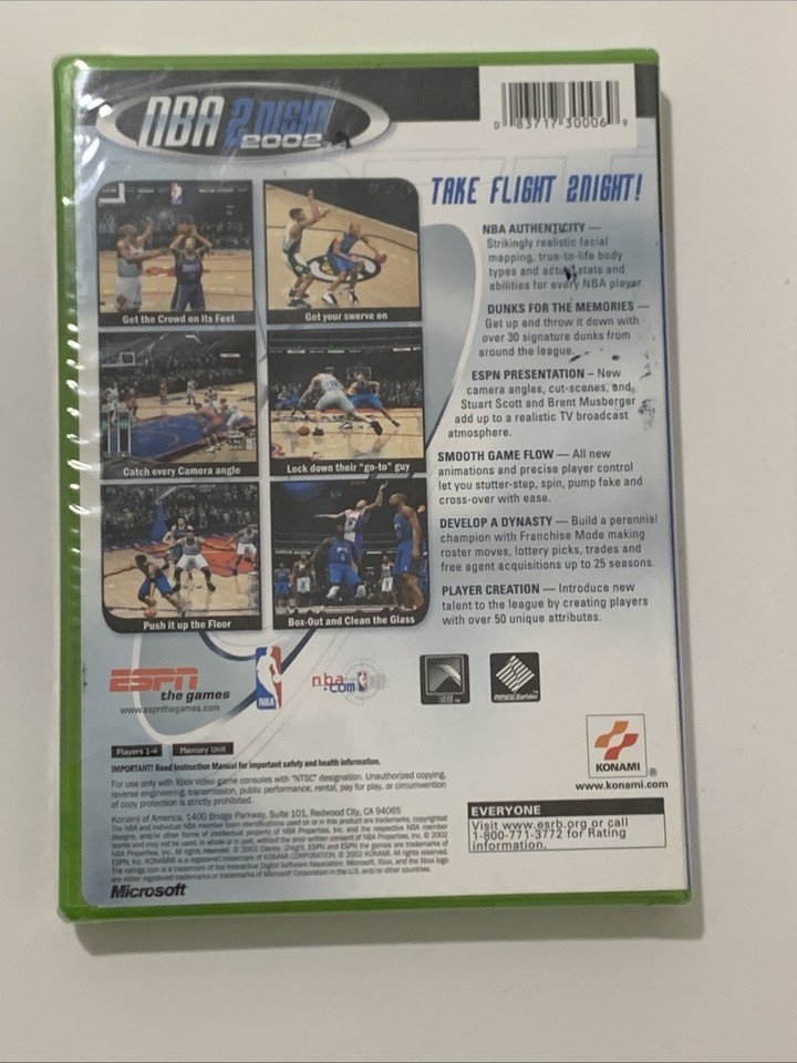 NBA 2Night 2002 Xbox Brand New Factory Sealed | eBay