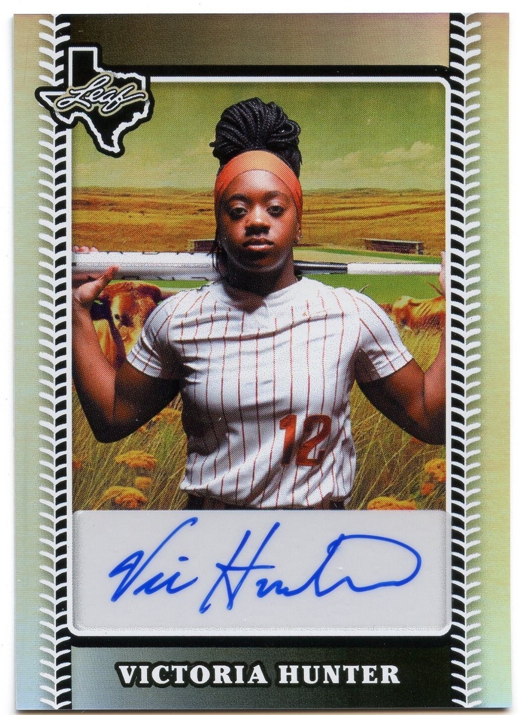 2024 Leaf Lone Star Softball - Autographs Victoria Hunter #A-VH1 Silver ...