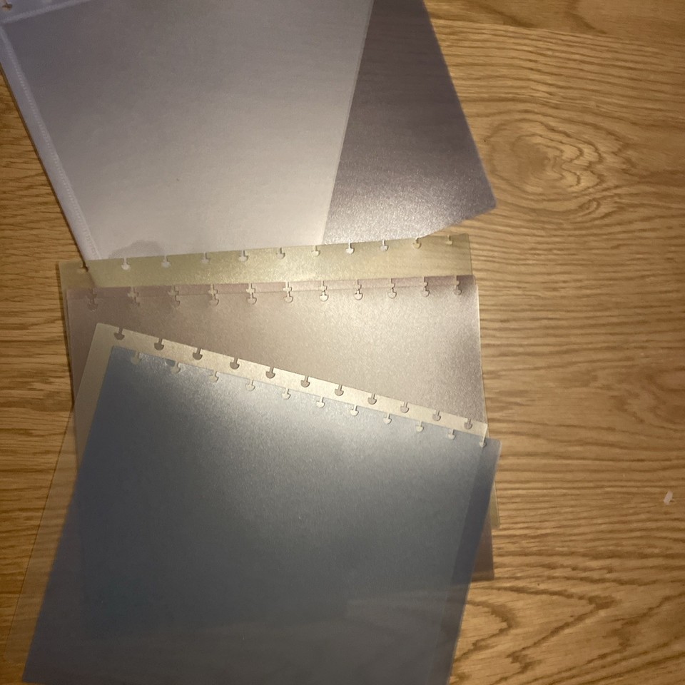 NEW Levenger Circa Letter Size Lot Inserts Paper Sheet Protectors Folio ...