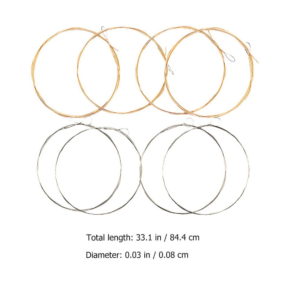 8pcs Steel Mandolin Strings Universal Mandolin Strings Mandolin ...