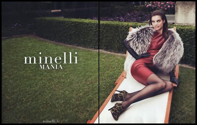 2013 Minelli High Heels Magazine Print Ad Women Fashion Long Legs shoes ...