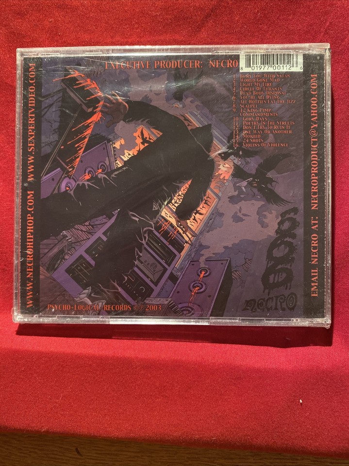 NECRO - GORY DAYS INSTRUMENTALS (CD Like New 2003 Psycho Logical ...